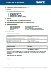 What is the declaration of performance? | INDEX